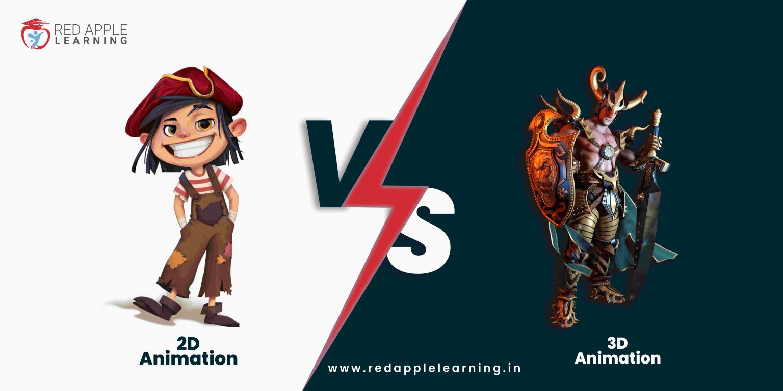 What is the Difference Between 2D and 3D Animation? - Red Apple Learning