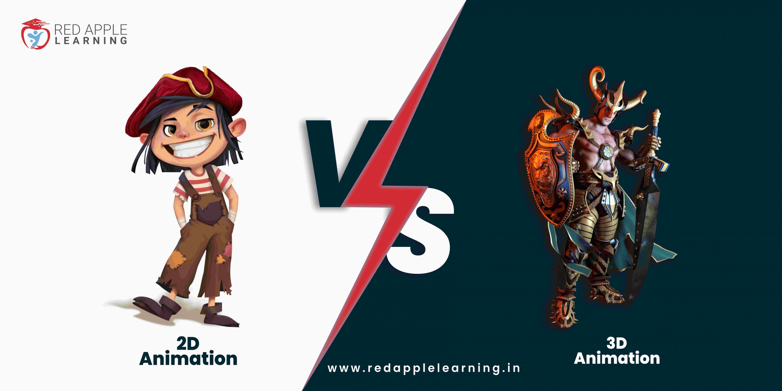 What Is The Difference Between 2D And 3D Animation Red Apple Learning
