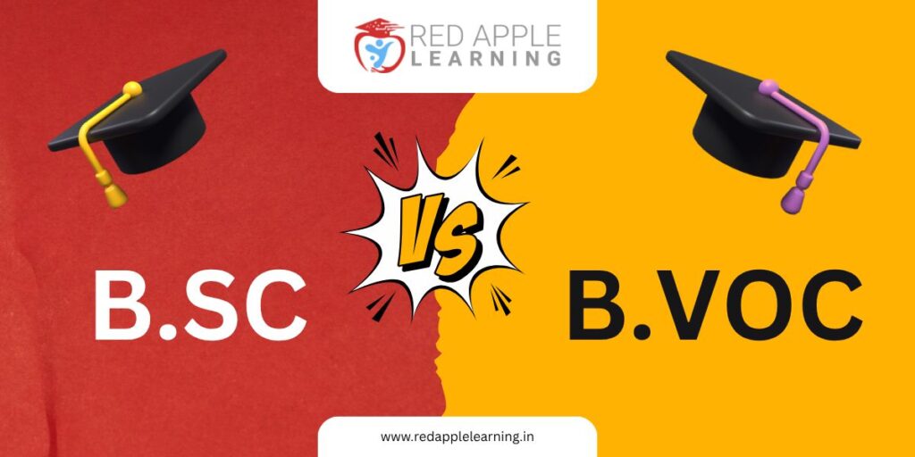 Why B.Voc Degree is Better than B.Sc Degree for Multimedia & Animation? - Red Apple Learning